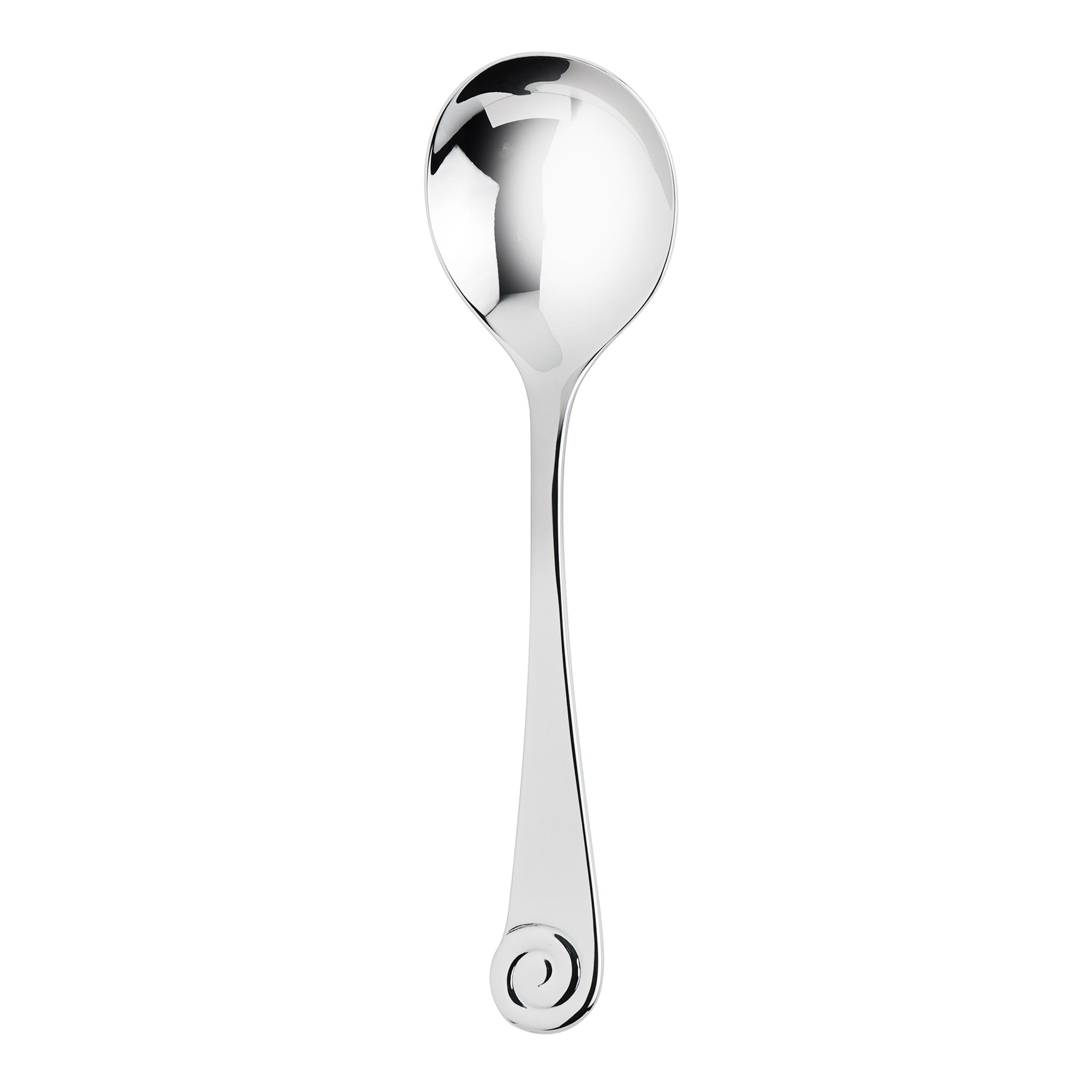 Ammonite Bright Round Bowl Soup Spoon | Cutlery | Robert Welch Designs Ltd