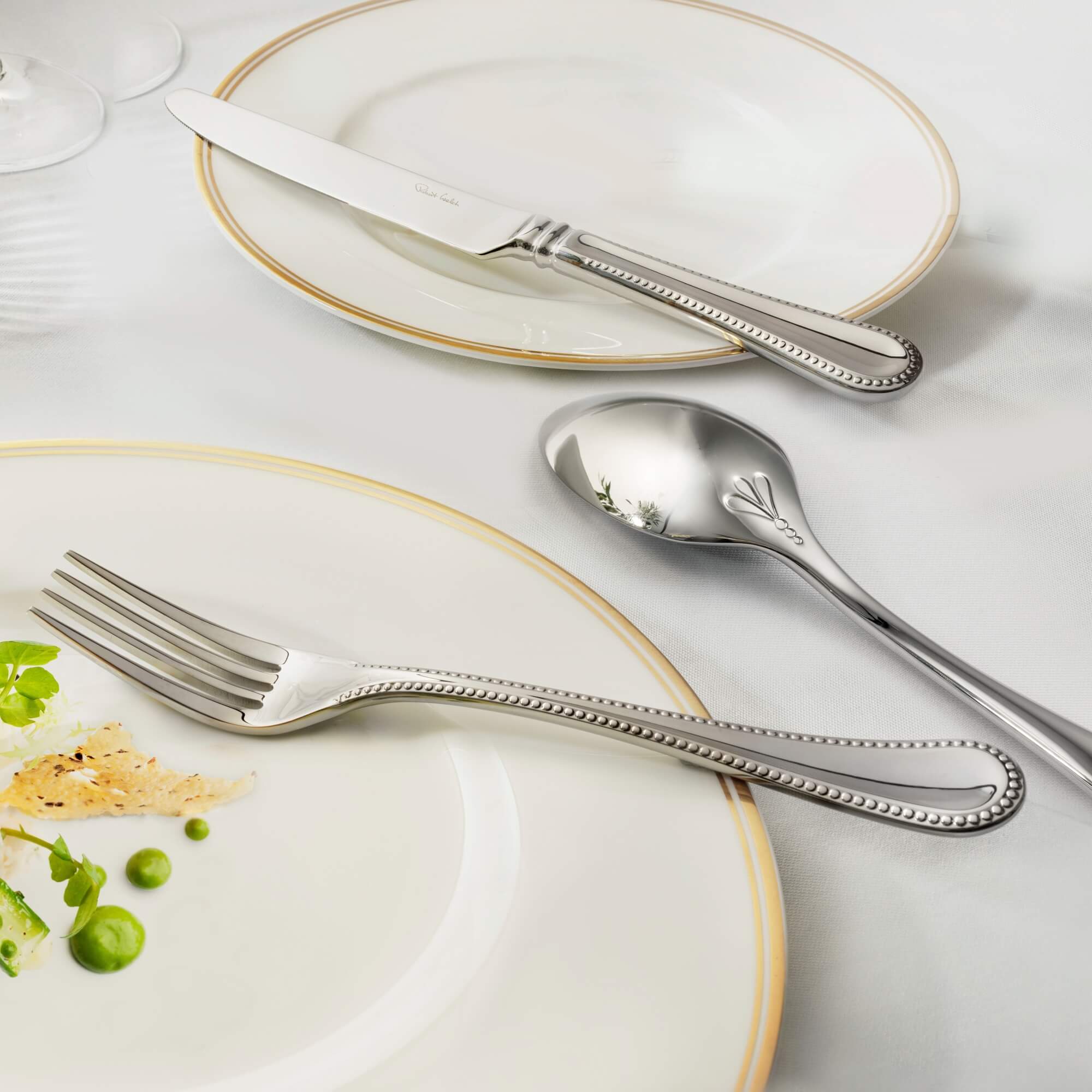 Armscote Bead Bright Cutlery Place Setting | 7 Piece Set | Cutlery
