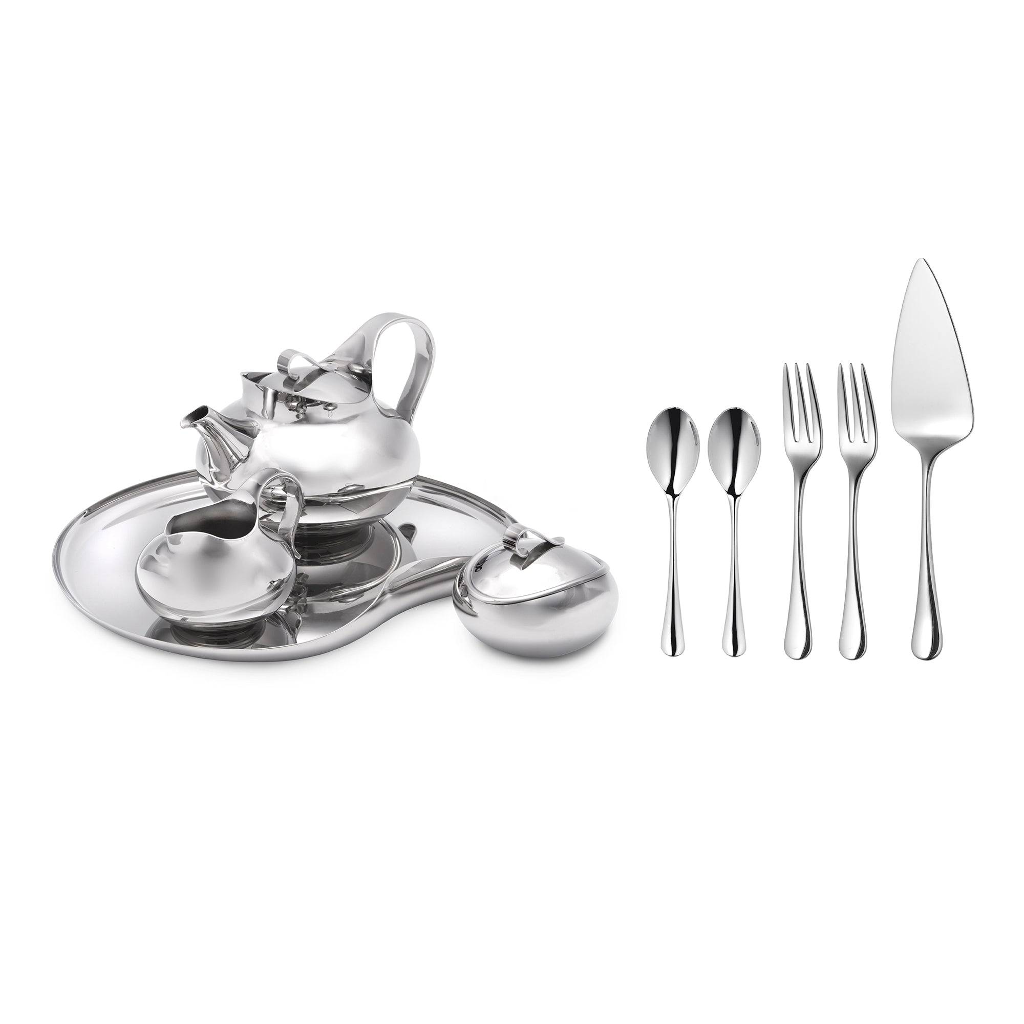 Drift Luxury Afternoon Tea Set, 9 Piece | Stainless Steel | Robert ...