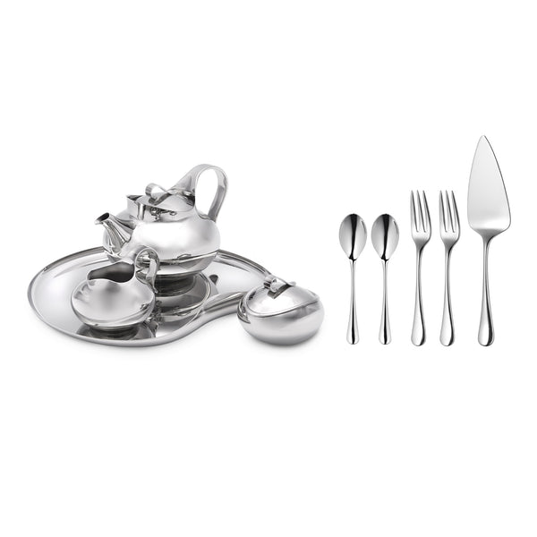 Drift Luxury Afternoon Tea Set, 9 Piece | Stainless Steel | Robert ...