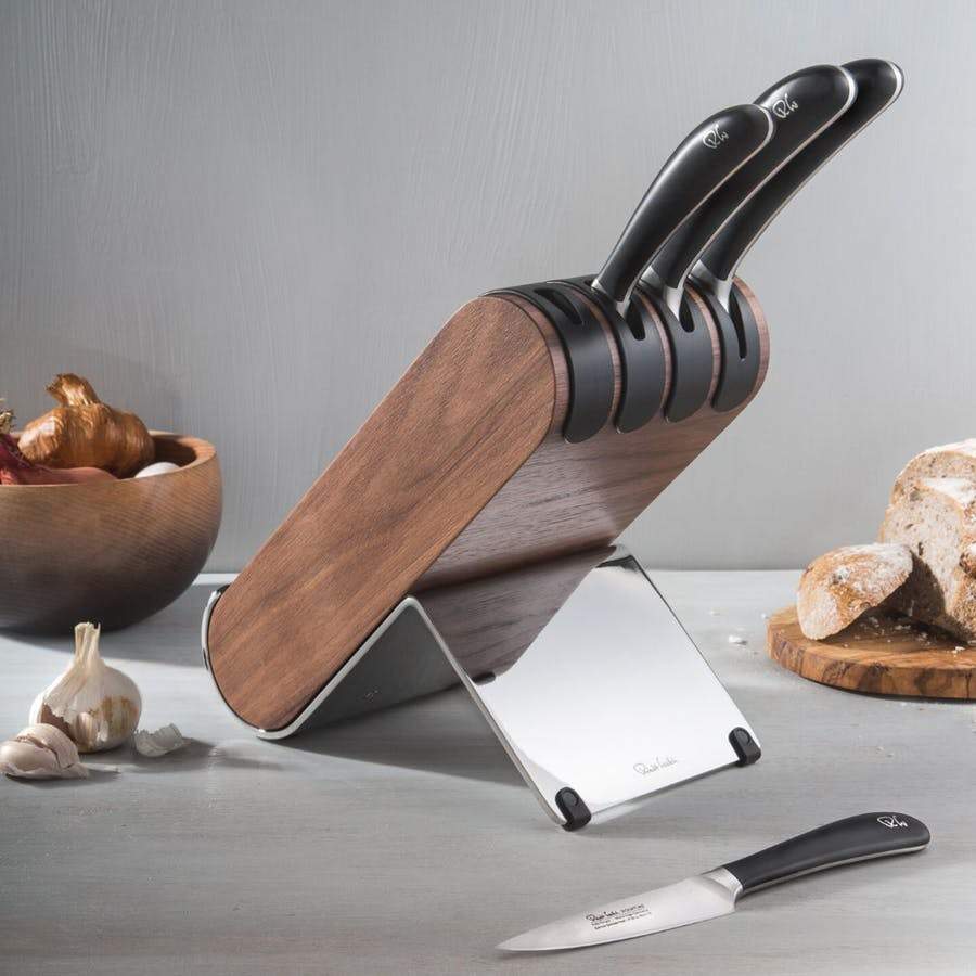 Signature Q Knife Block Set Walnut | Kitchen Knife Storage