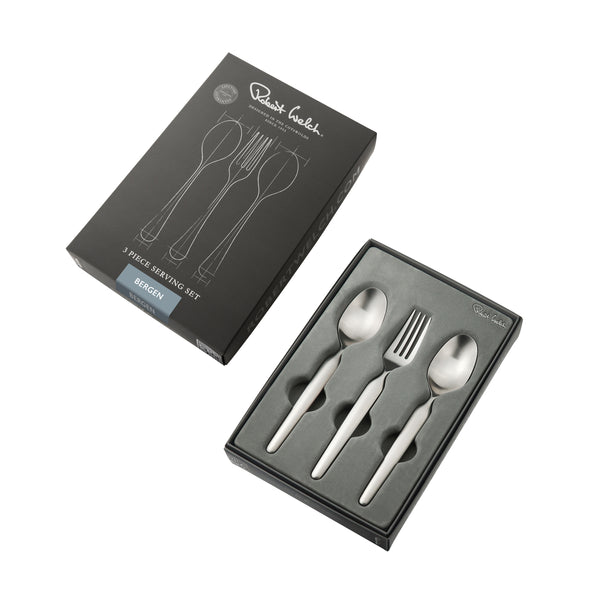 Bergen Satin Serving Set | 3 Piece Set | Cutlery | Robert Welch Designs Ltd