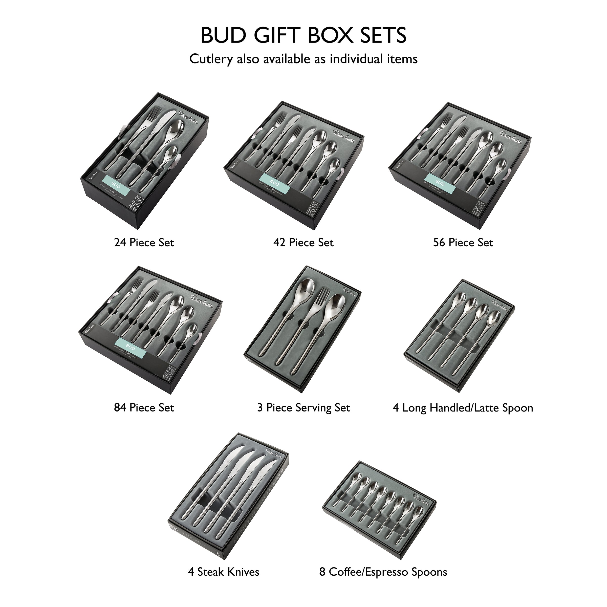 Bud Bright Cutlery Sample Set | 3 Piece Set | Robert Welch Designs Ltd