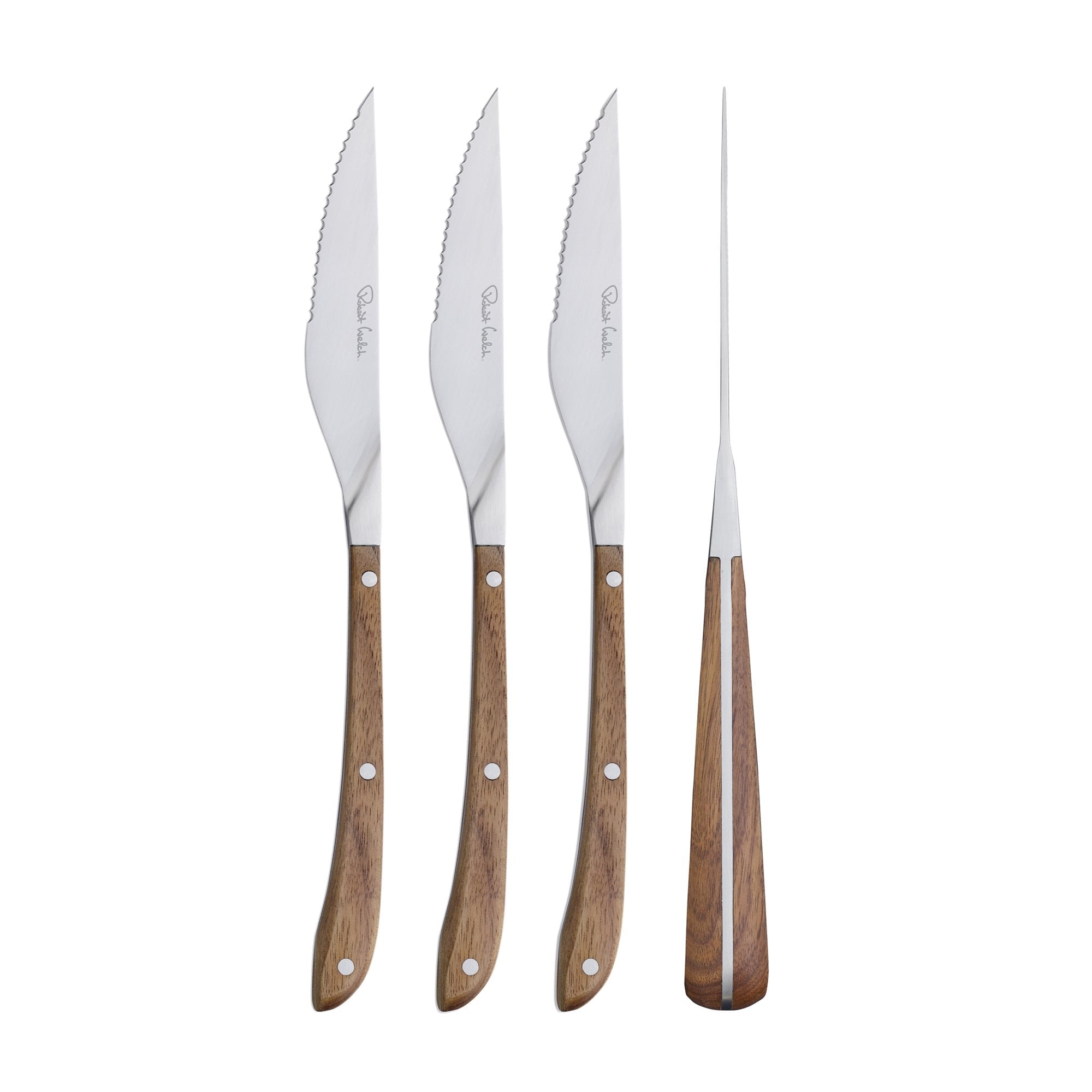 Contour Walnut Steak Knife, Set of 4 | Robert Welch Designs Ltd