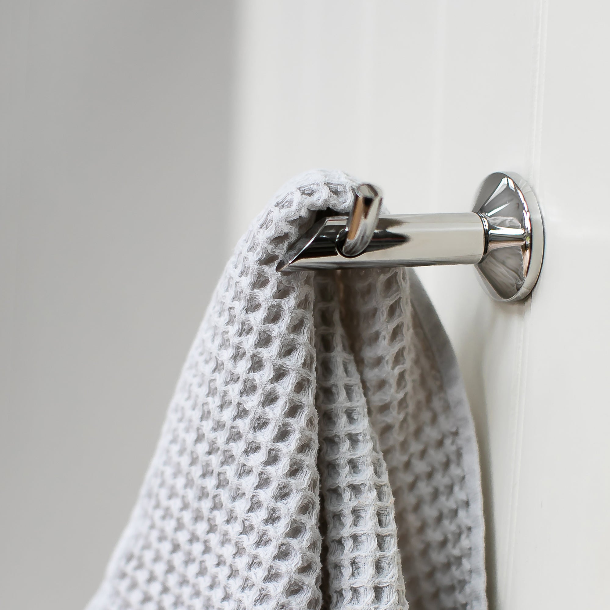 Oblique Double Robe Hook | Stainless Steel | Robert Welch Designs Ltd