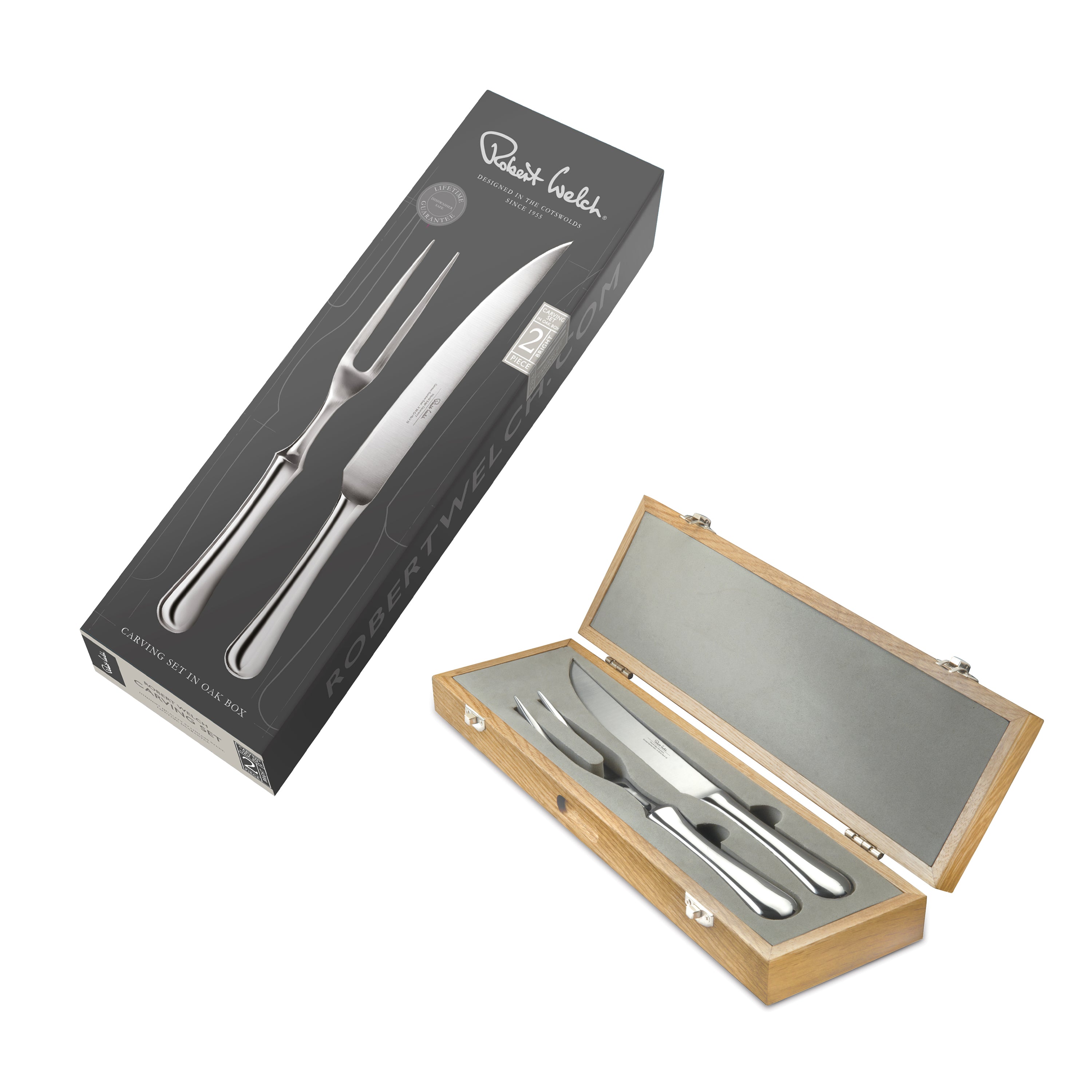 Radford Bright Carving Knife Set | 2 Piece Set | Robert Welch Designs Ltd