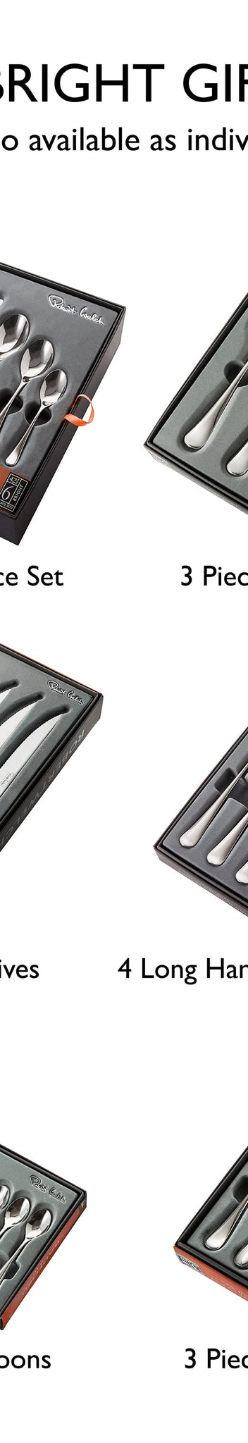 Radford Bright Cutlery Set, 30 Piece for 6 People - 6 Free Steak Knive