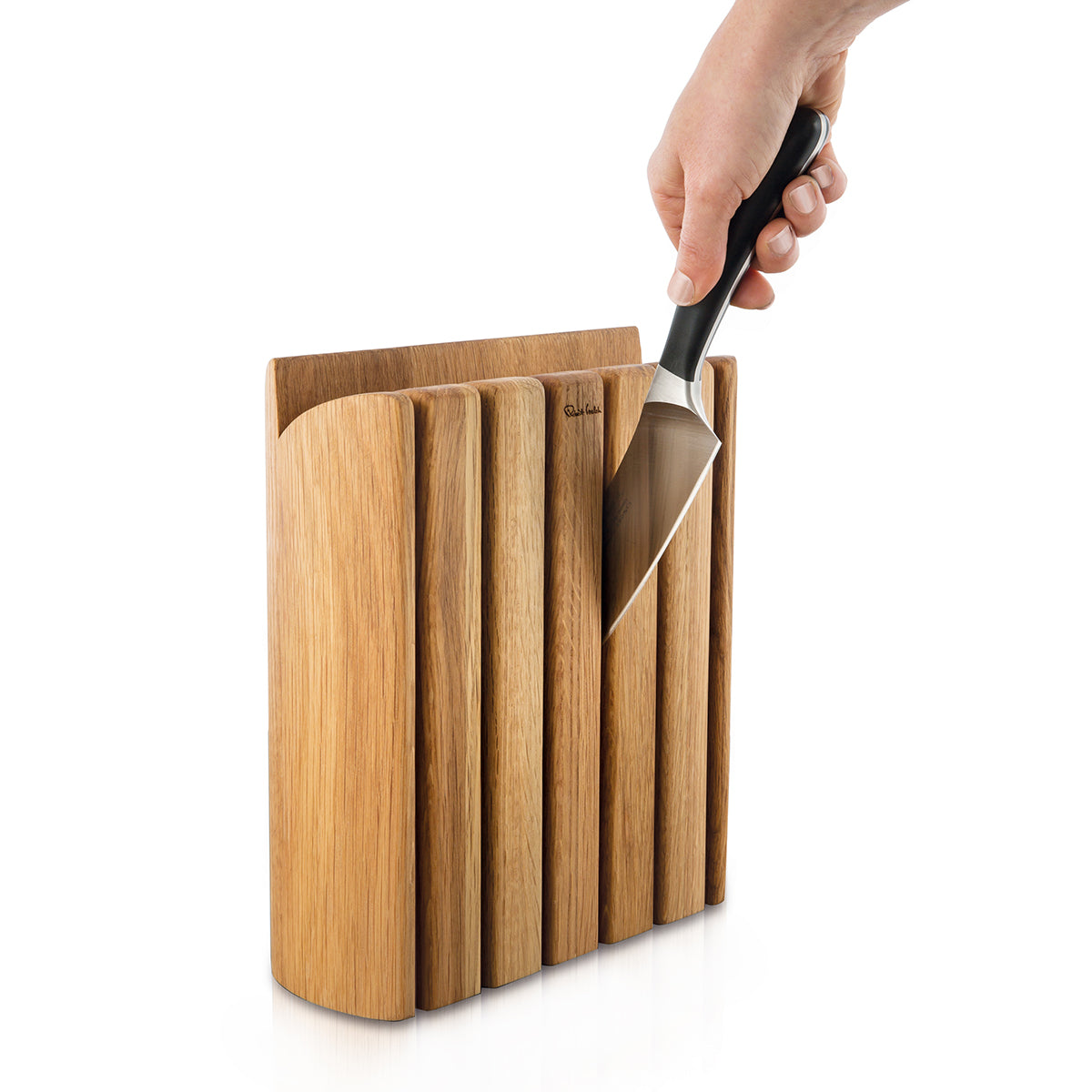 Book Knife Oak Block Set | Knife Set | Knife Storage| Includes Knife ...