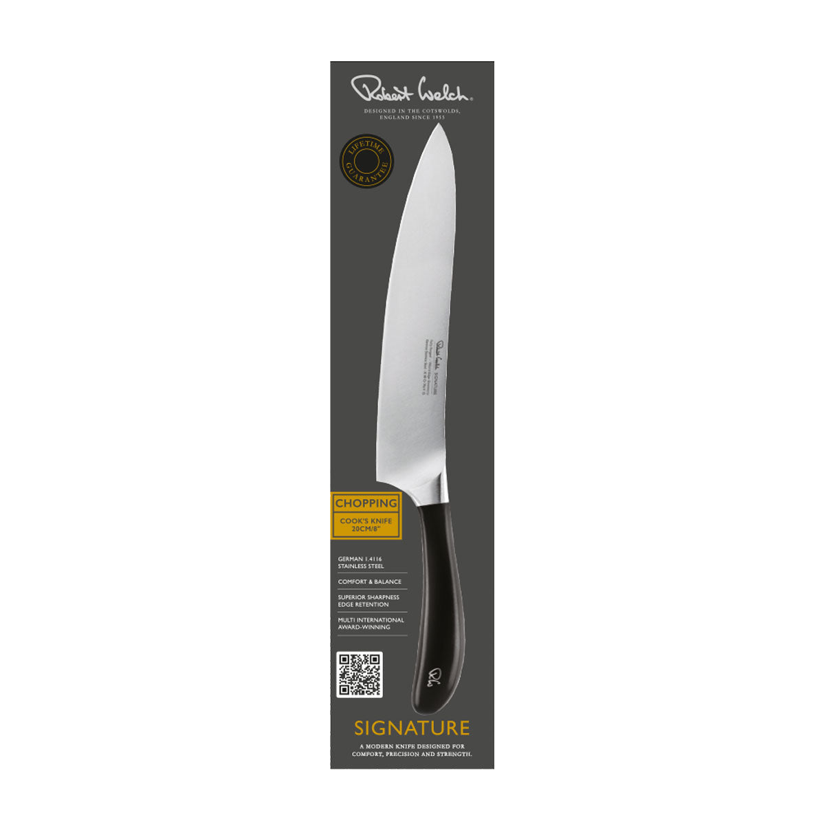 Signature Cook's Knife 20cm | Kitchen Knife | Robert Welch Designs Ltd