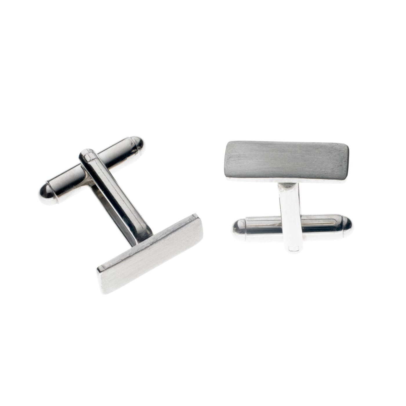 Stainless Steel Rectangular Cufflinks (Satin) | Robert Welch Designs Ltd